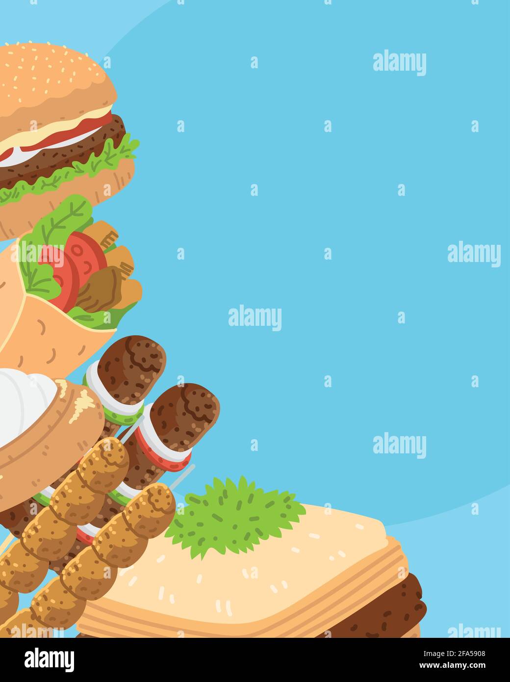 arabic food symbol collection Stock Vector Image & Art - Alamy