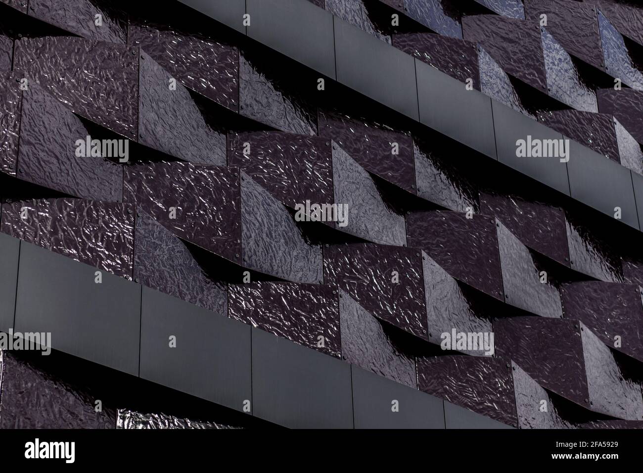 futuristic building wall design. shiny surface with geometric elements ...