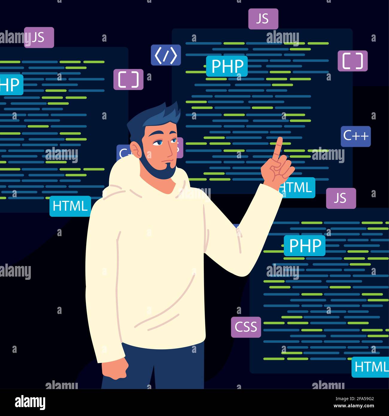 Interface codes Stock Vector Images - Alamy