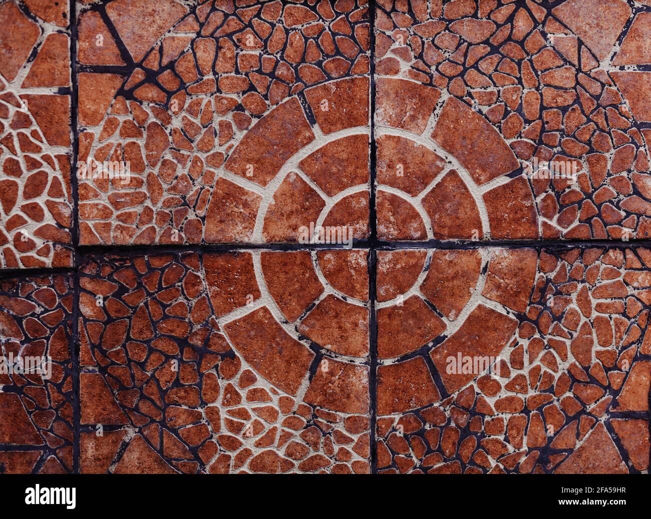 floor ceramic tiles in antique style. texture Stock Photo - Alamy