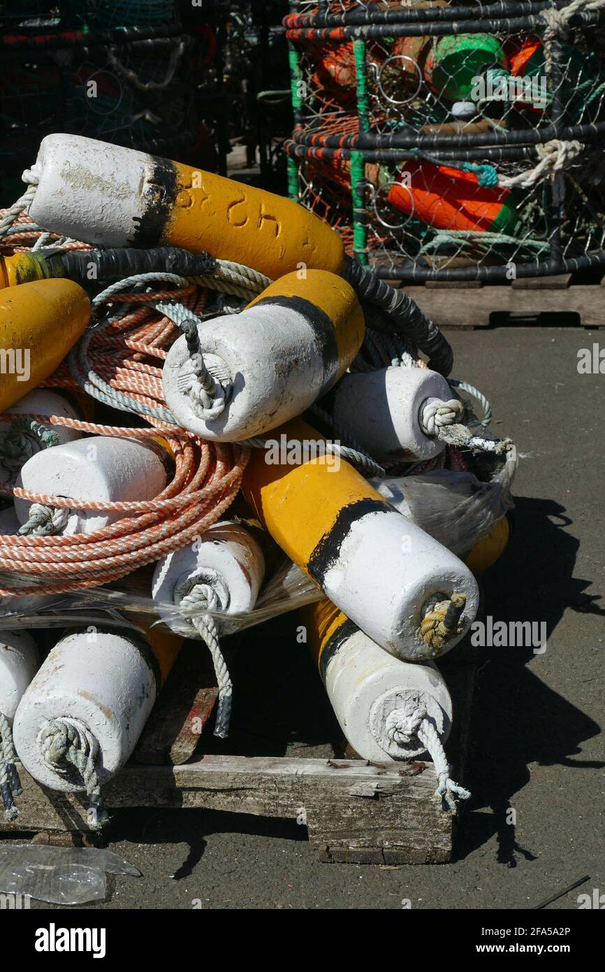 Pacific coast crab traps hi-res stock photography and images - Alamy