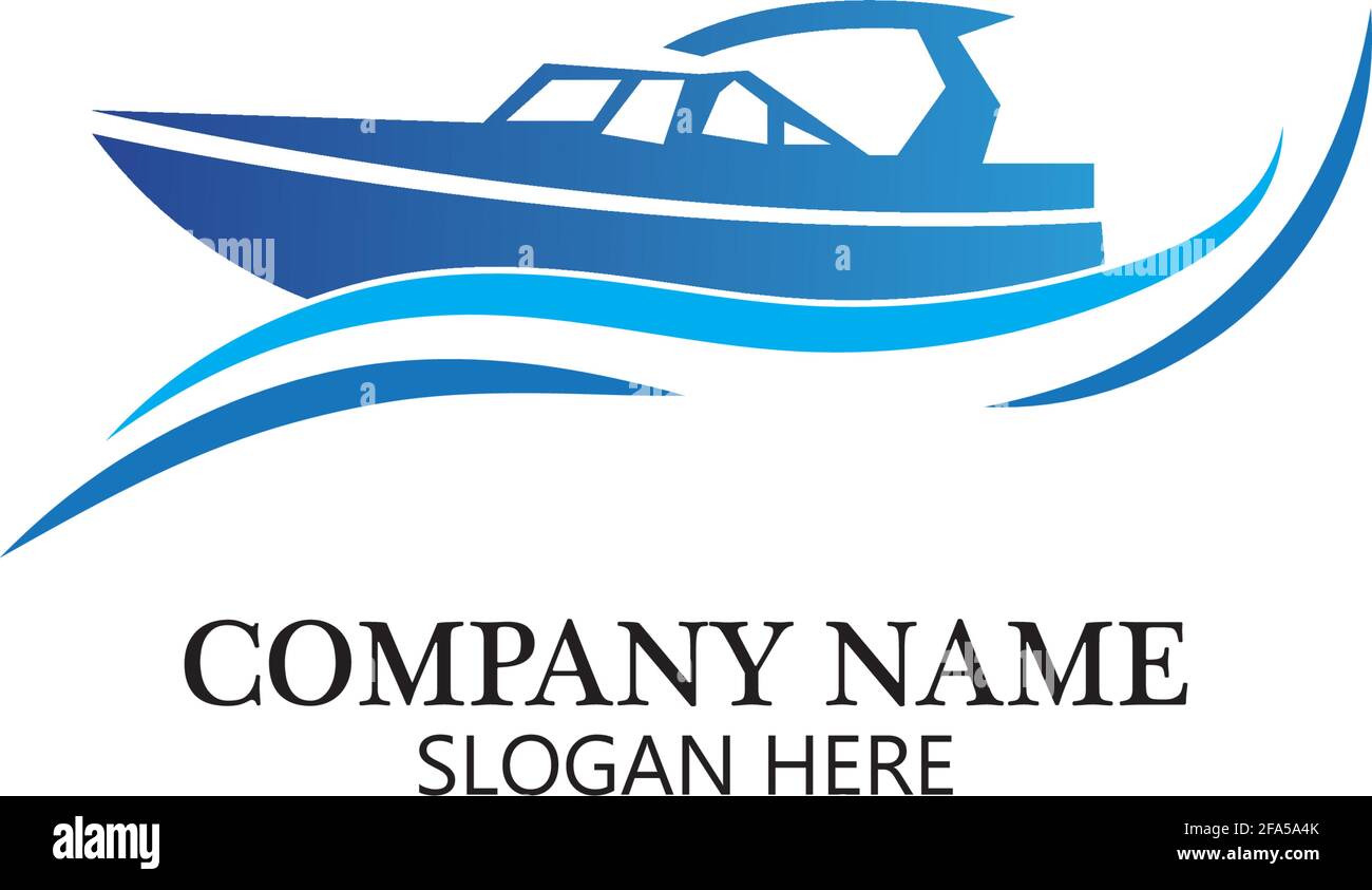 boat logo template,ship icon design,illustration element vector Stock ...