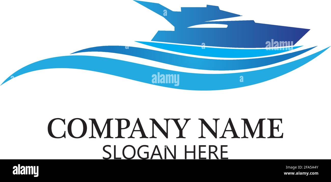 boat logo template,ship icon design,illustration element vector Stock ...