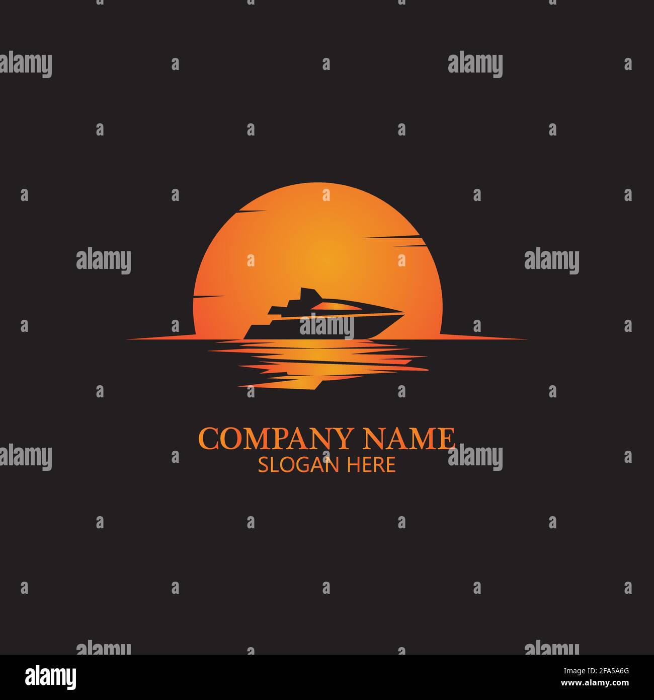 boat logo template,ship icon design,illustration element vector Stock ...