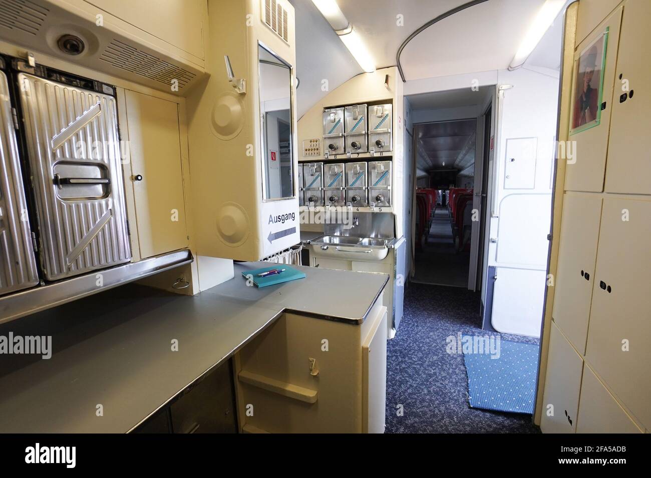 Gollenberg, Germany. 23rd Apr, 2021. View into the interior of the ...