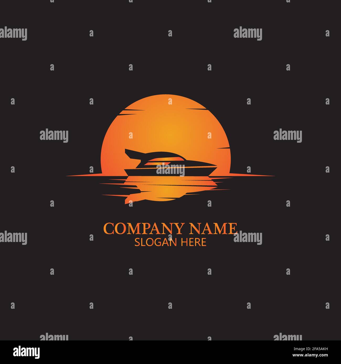 boat logo template,ship icon design,illustration element vector Stock ...