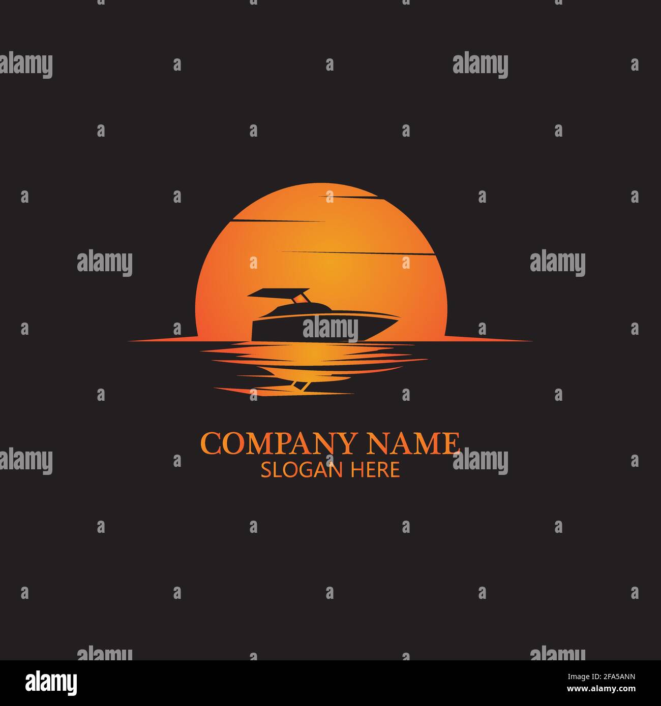 boat logo template,ship icon design,illustration element vector Stock ...