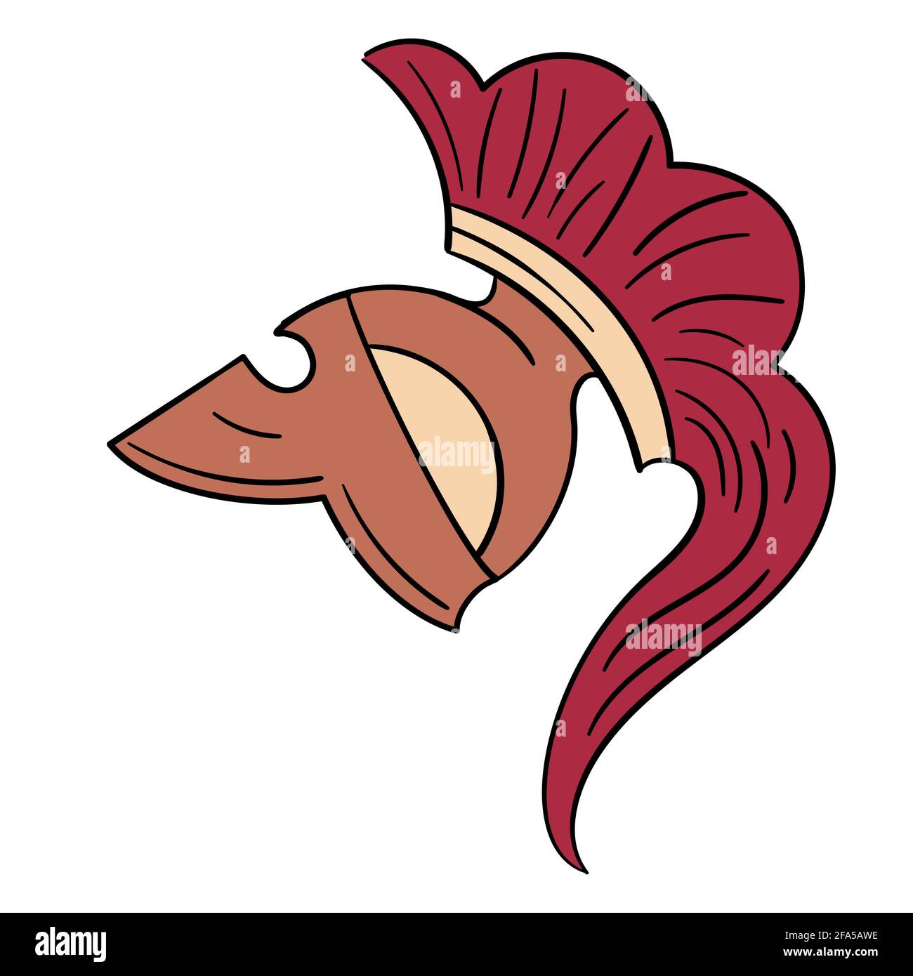 Hand helmet single isolated Stock Vector Images - Alamy