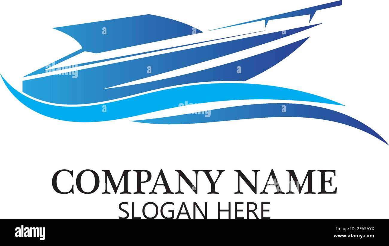 boat logo template,ship icon design,illustration element vector Stock ...