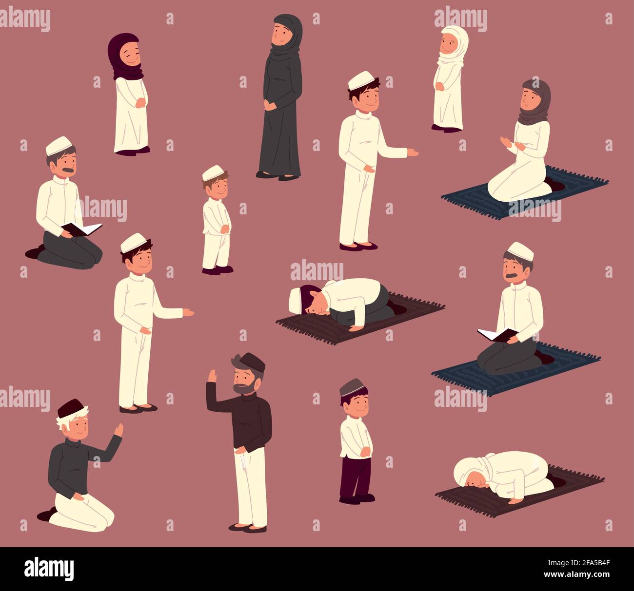 different muslims people Stock Vector Image & Art - Alamy