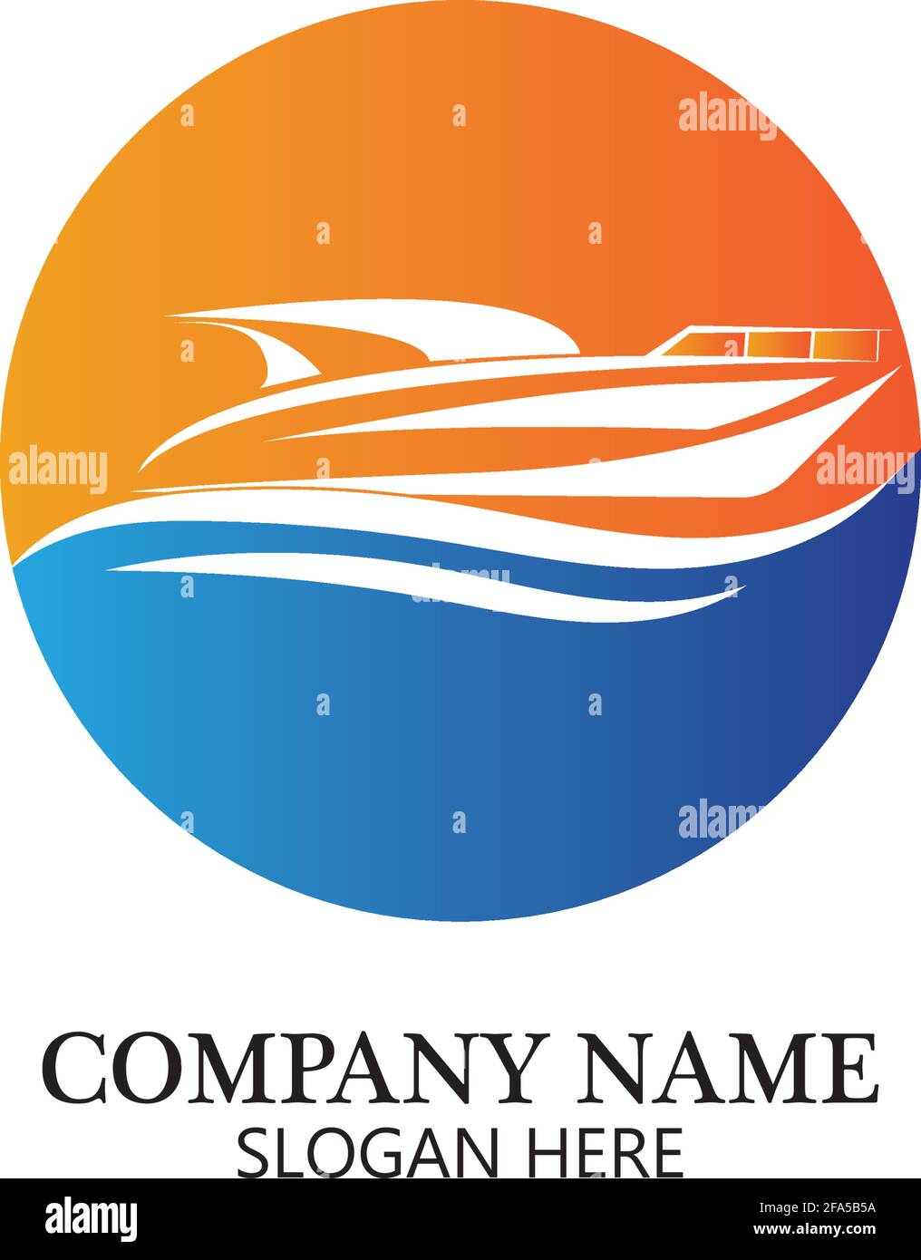 boat logo template,ship icon design,illustration element vector Stock ...