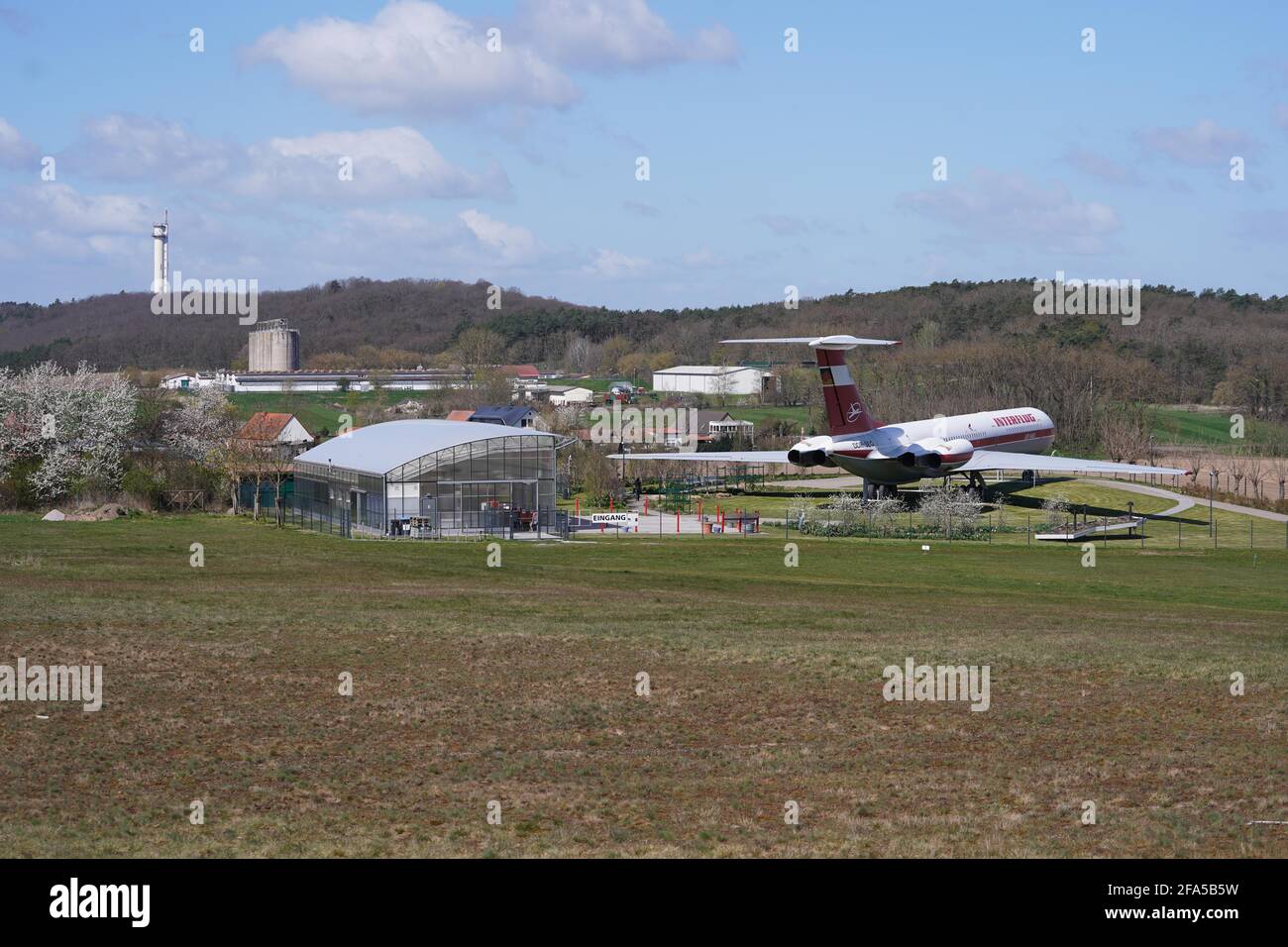 Gollenberg, Germany. 23rd Apr, 2021. The "Lady Agnes", an Ilyushin 62 ...
