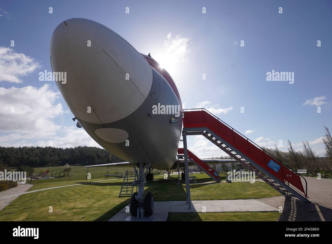 Gollenberg, Germany. 23rd Apr, 2021. The "Lady Agnes", an Ilyushin 62 ...