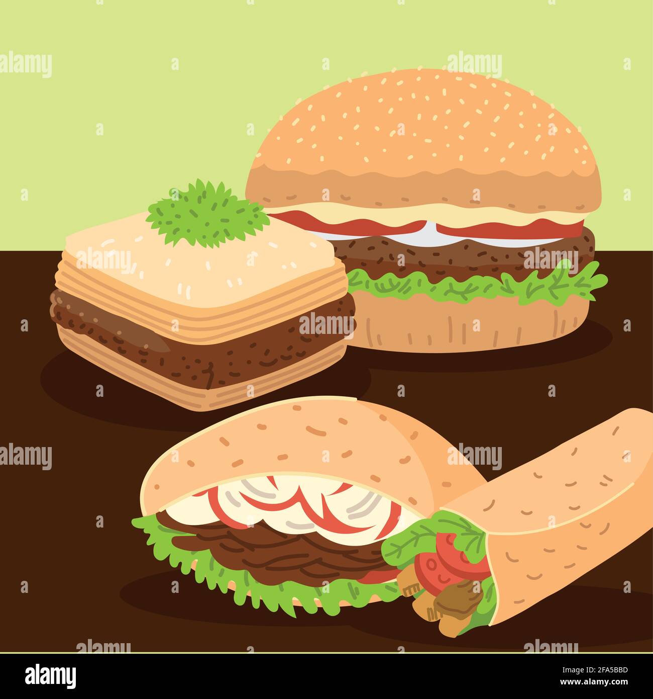 arabic food icon set Stock Vector Image & Art - Alamy