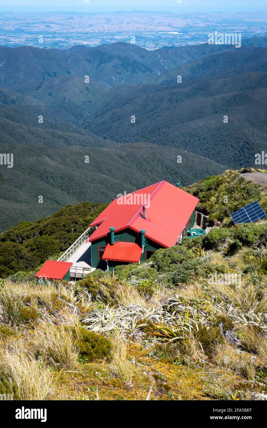 Powell Hut, Mount Holdsworth, Tararua Forest Park, North Island, New ...