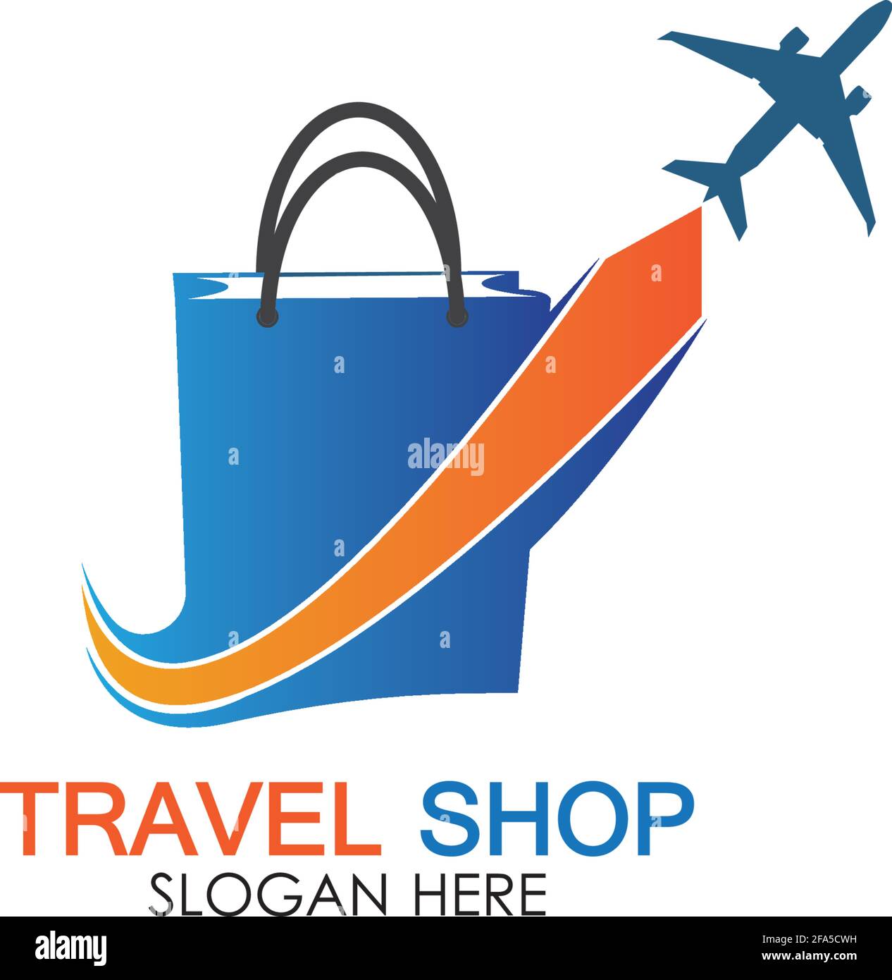 Travel Shopping logo design template Stock Vector Image & Art - Alamy