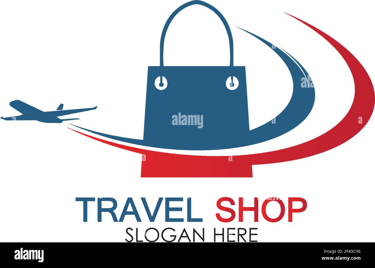 Travel Shopping logo design template Stock Vector Image & Art - Alamy