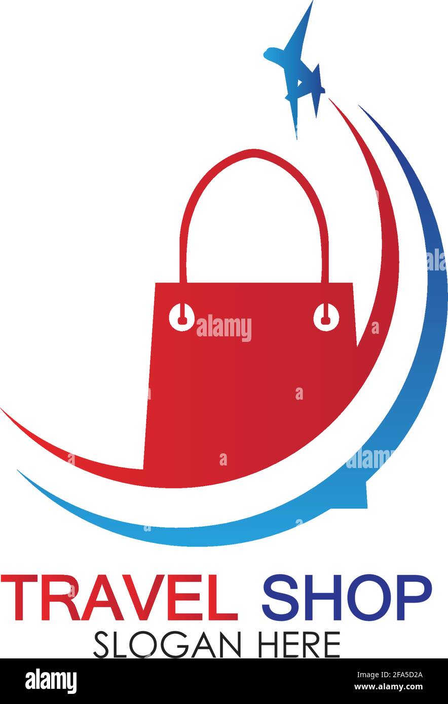 Travel Shopping logo design template Stock Vector Image & Art - Alamy