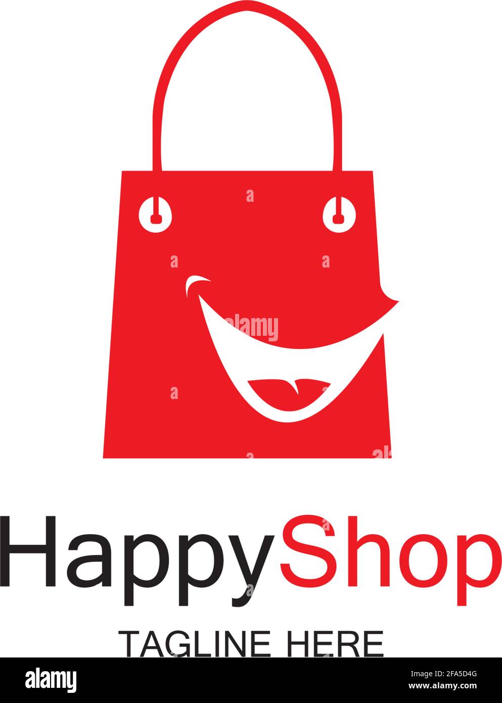Happy Shop logo design template Stock Vector Image & Art - Alamy
