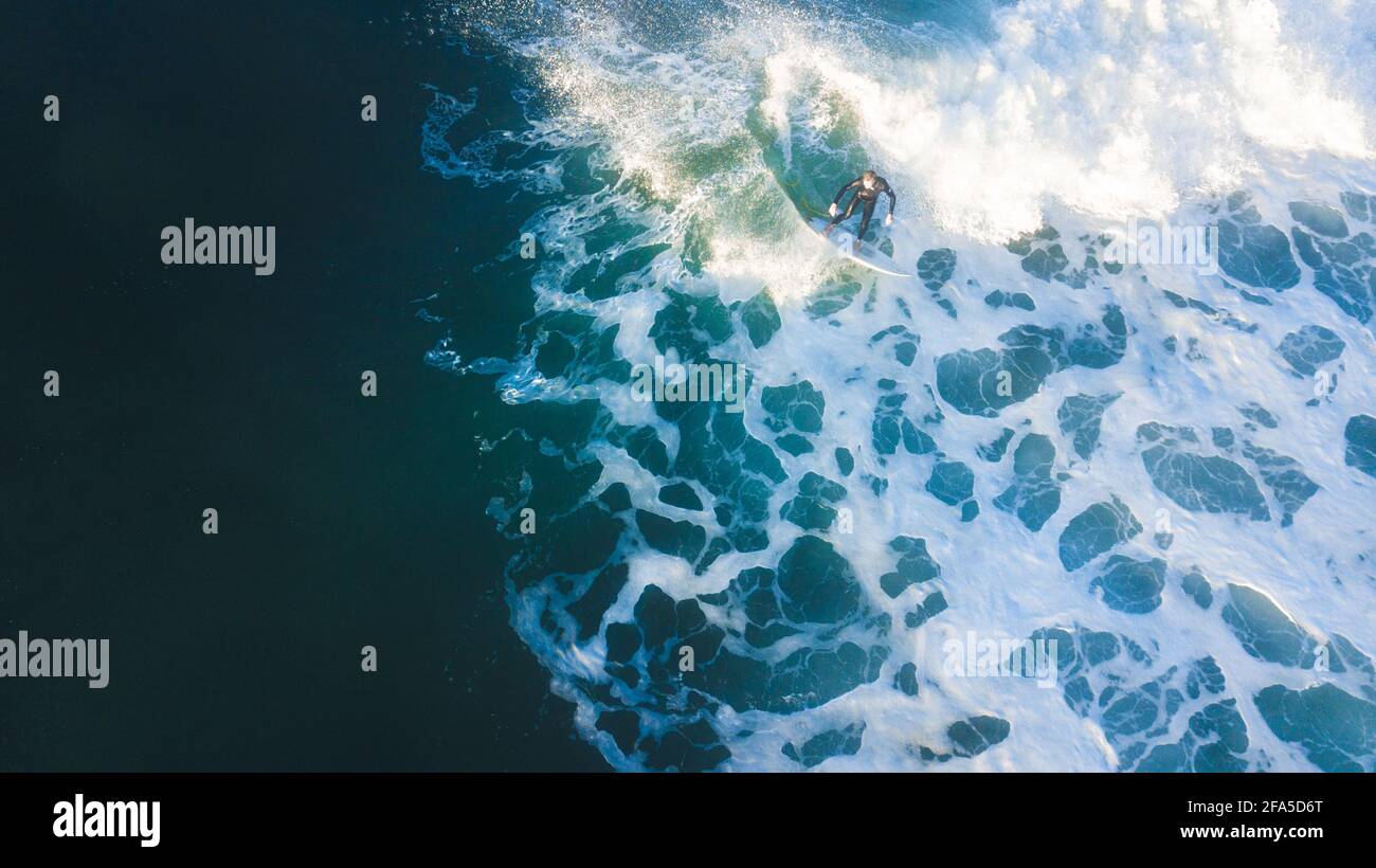 Aerial View of Waves and Beach of Great Ocean Road, Australia Stock ...