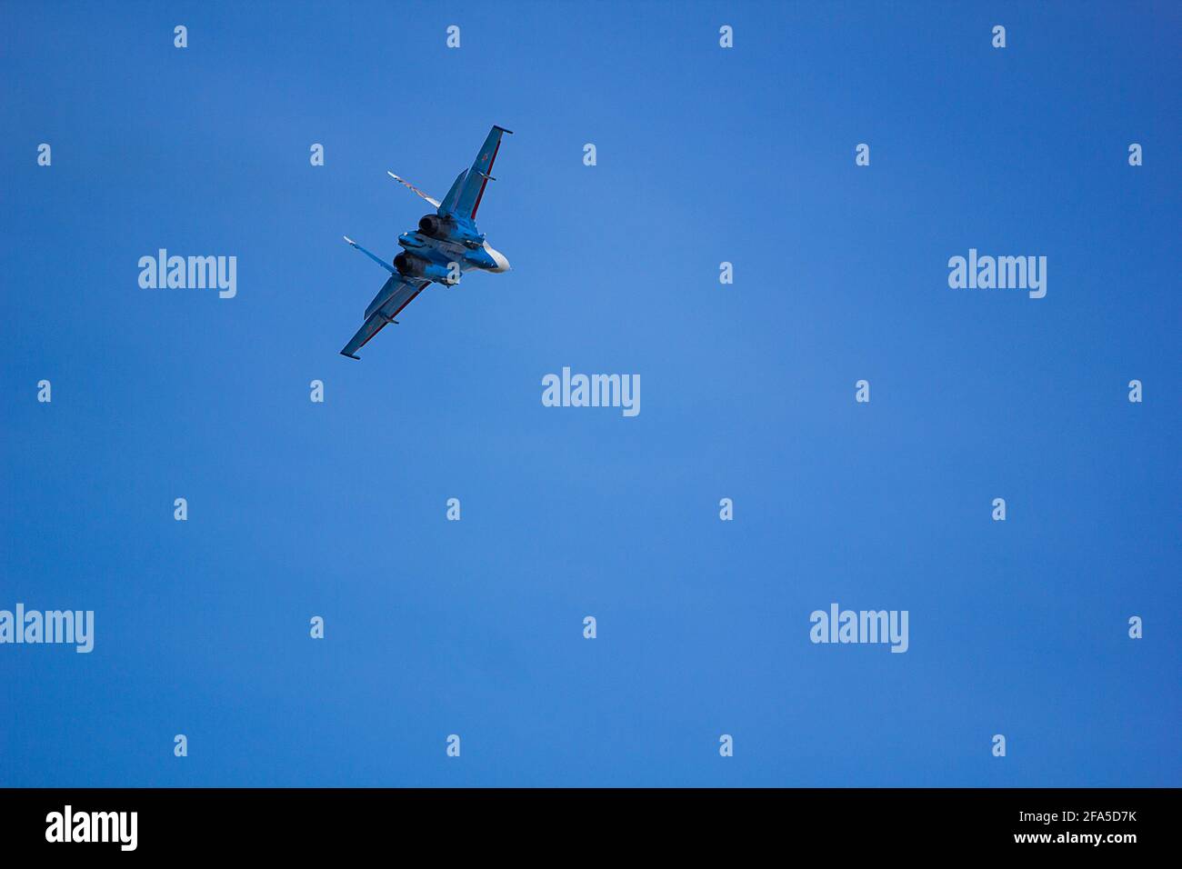 four jet planes are flying in a tight formation. dangerous aerobatics ...