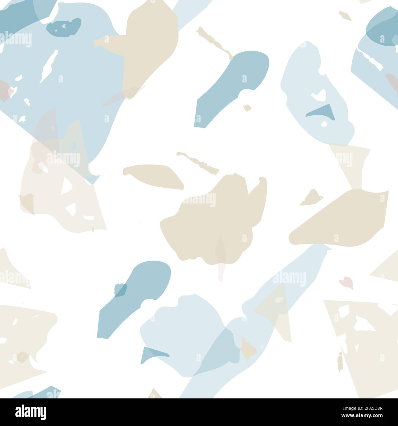 Terrazzo seamless pattern. Blue classic flooring texture. Background ...