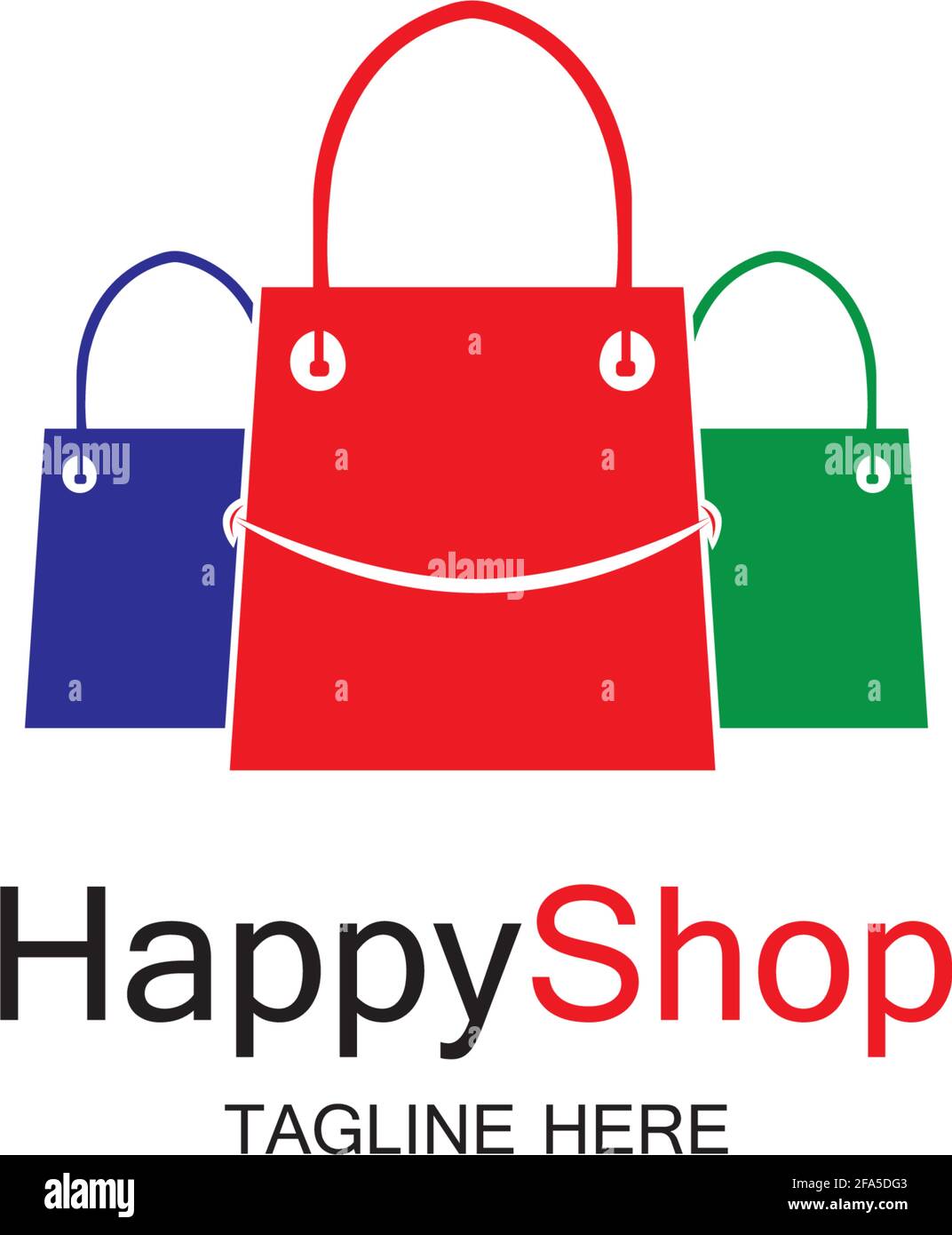 Happy Shop logo design template Stock Vector Image & Art - Alamy