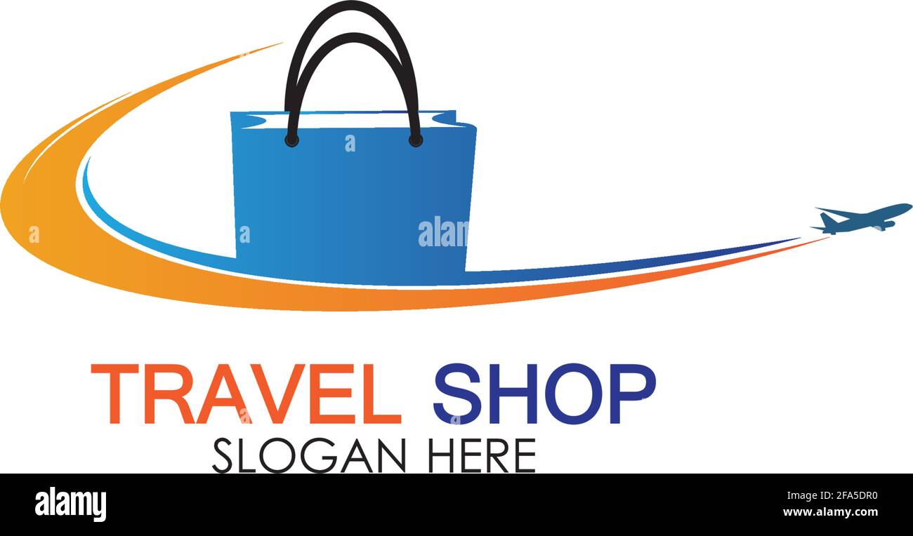 Travel Shopping logo design template Stock Vector Image & Art - Alamy