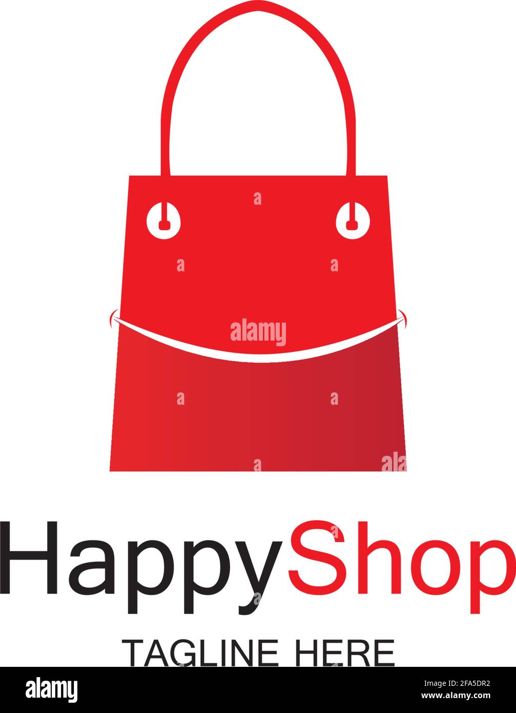 Happy Shop logo design template Stock Vector Image & Art - Alamy