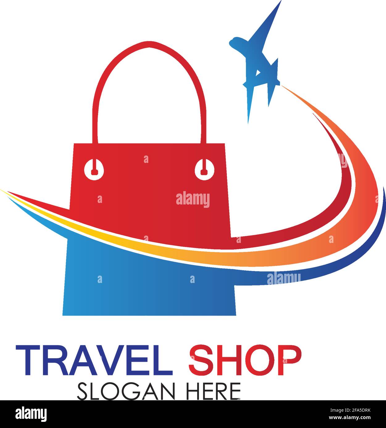 Travel Shopping logo design template Stock Vector Image & Art - Alamy