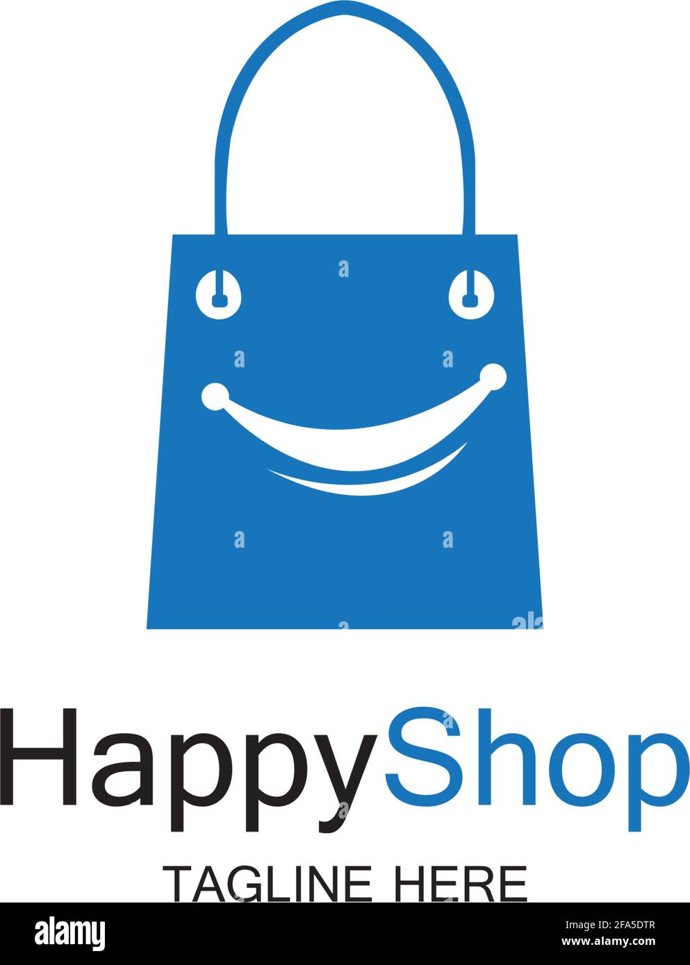 Happy Shop logo design template Stock Vector Image & Art - Alamy