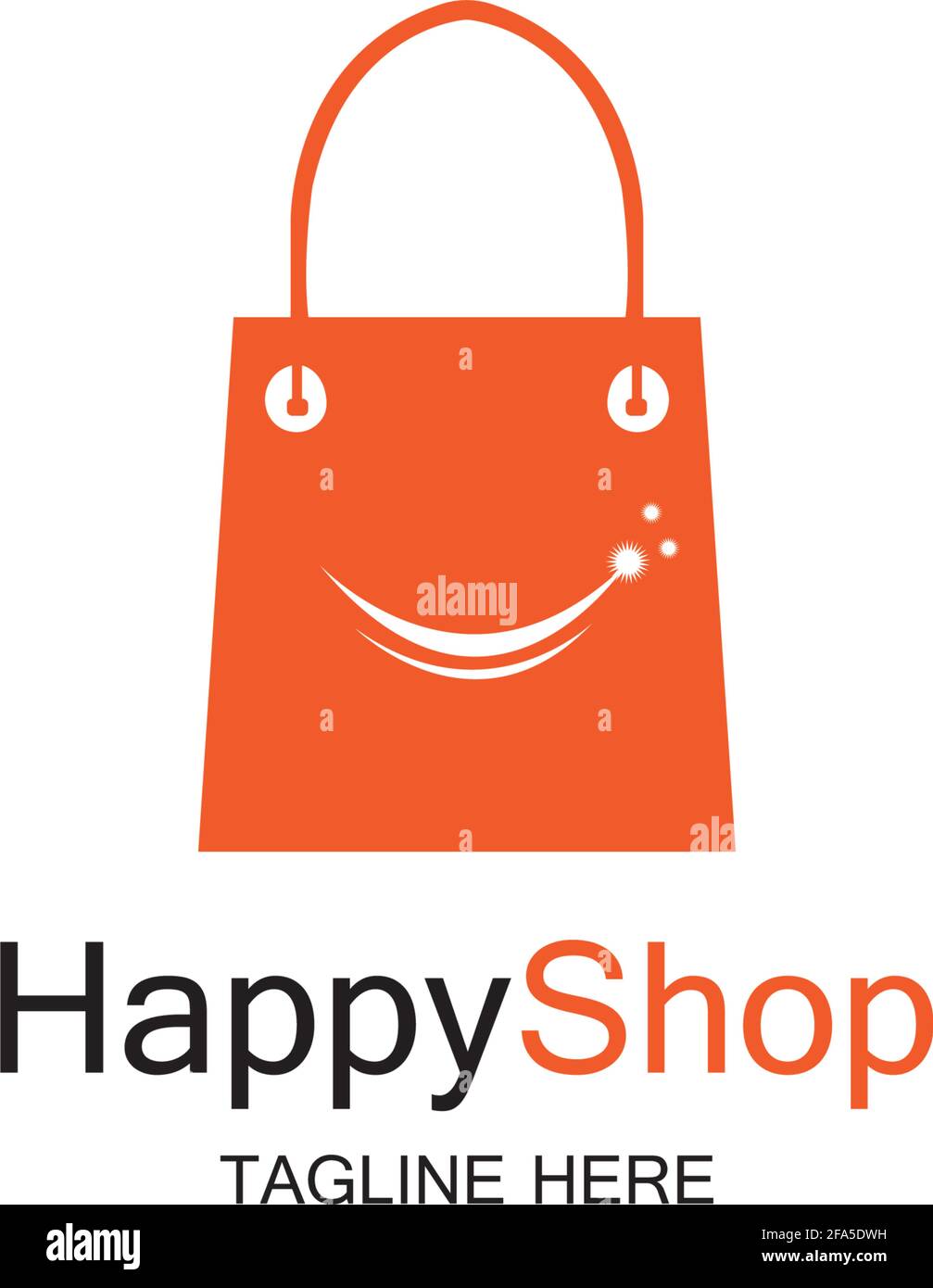 Happy Shop logo design template Stock Vector Image & Art - Alamy