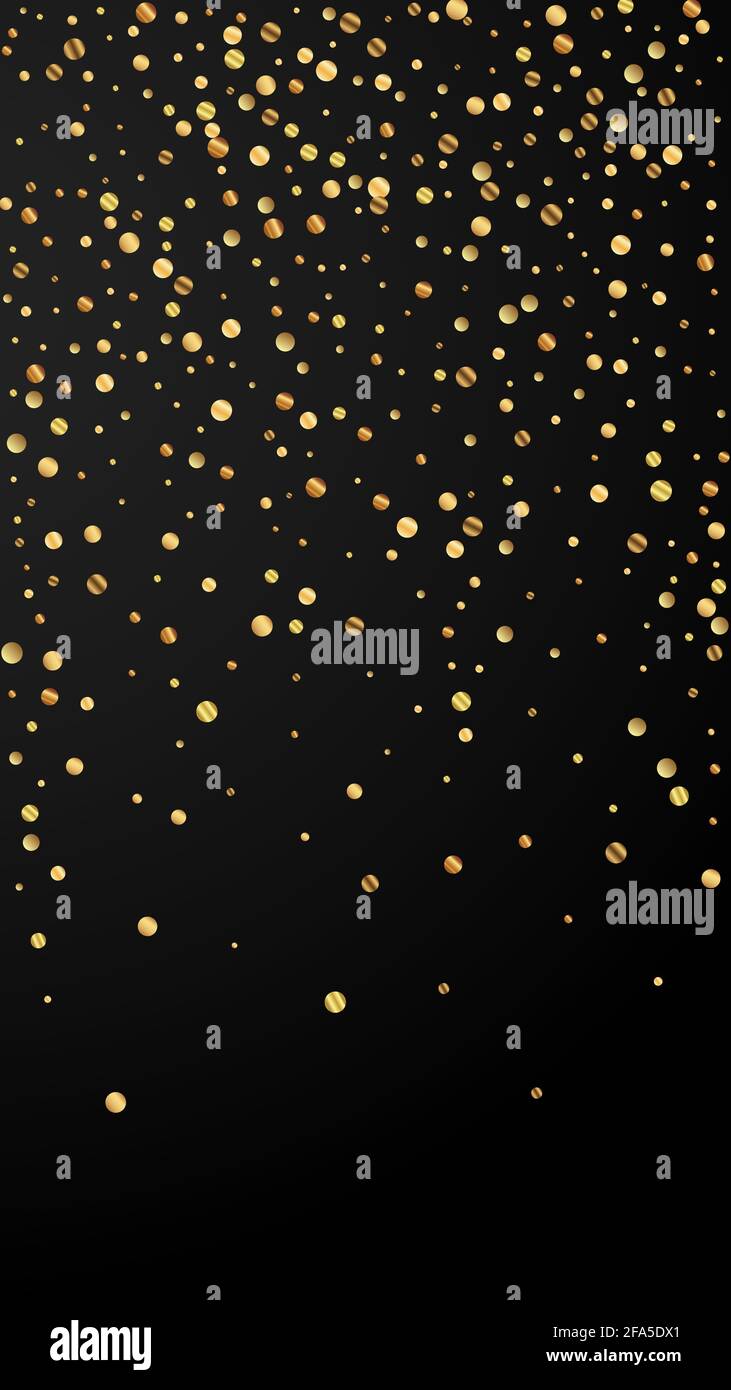 Festive extra confetti. Celebration stars. Sparse gold confetti on ...