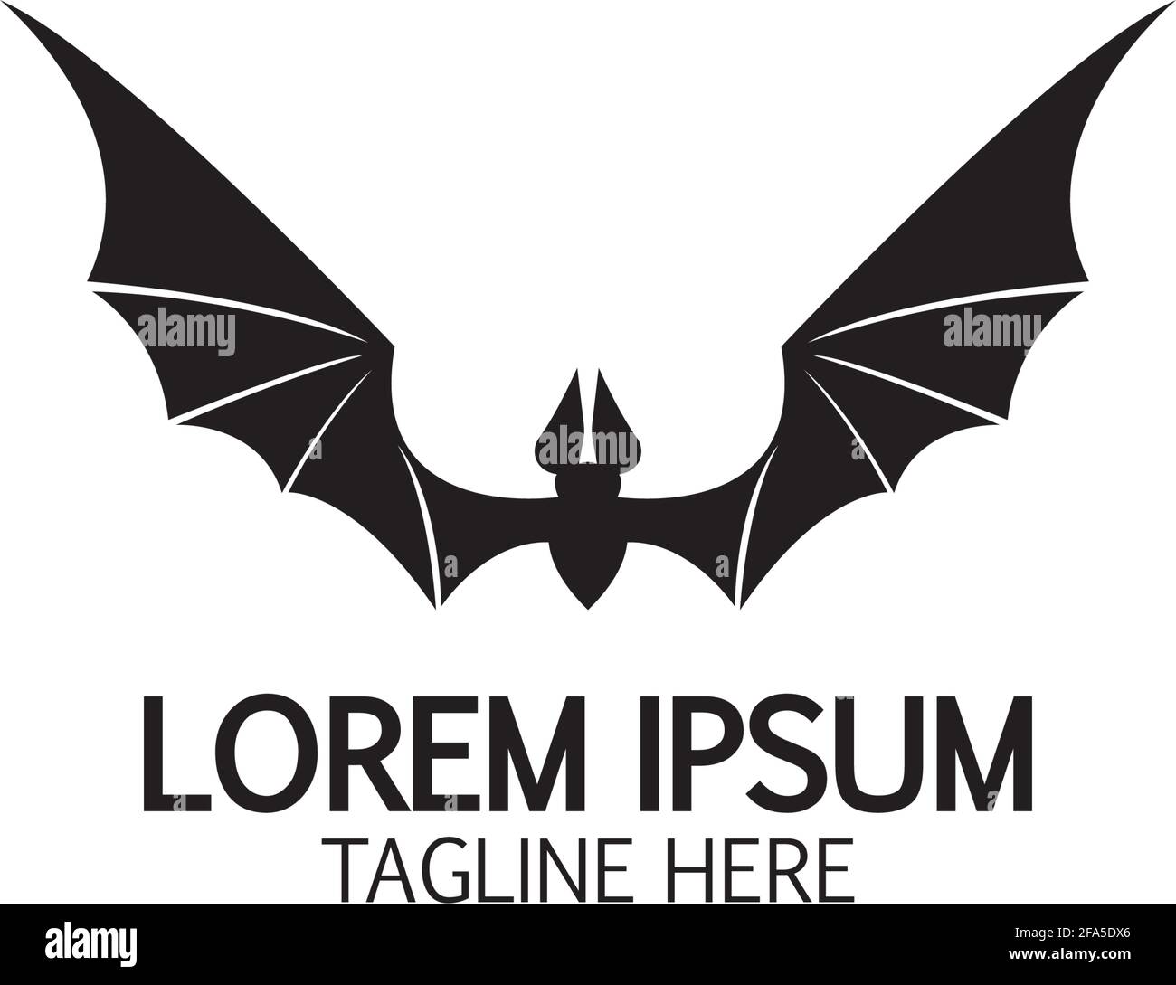 bat vector icon logo template illustration design Stock Vector Image ...
