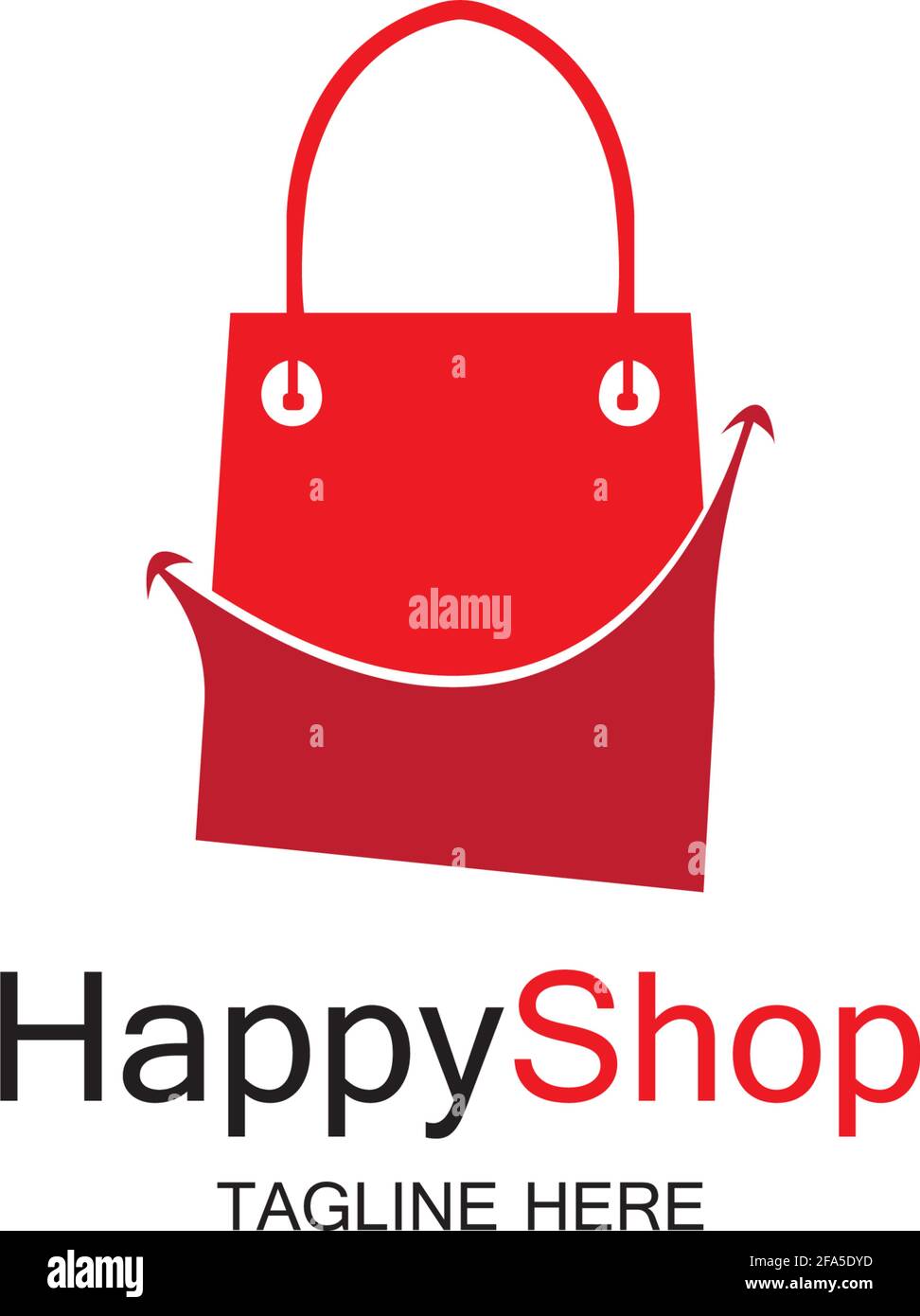 Happy Shop logo design template Stock Vector Image & Art - Alamy