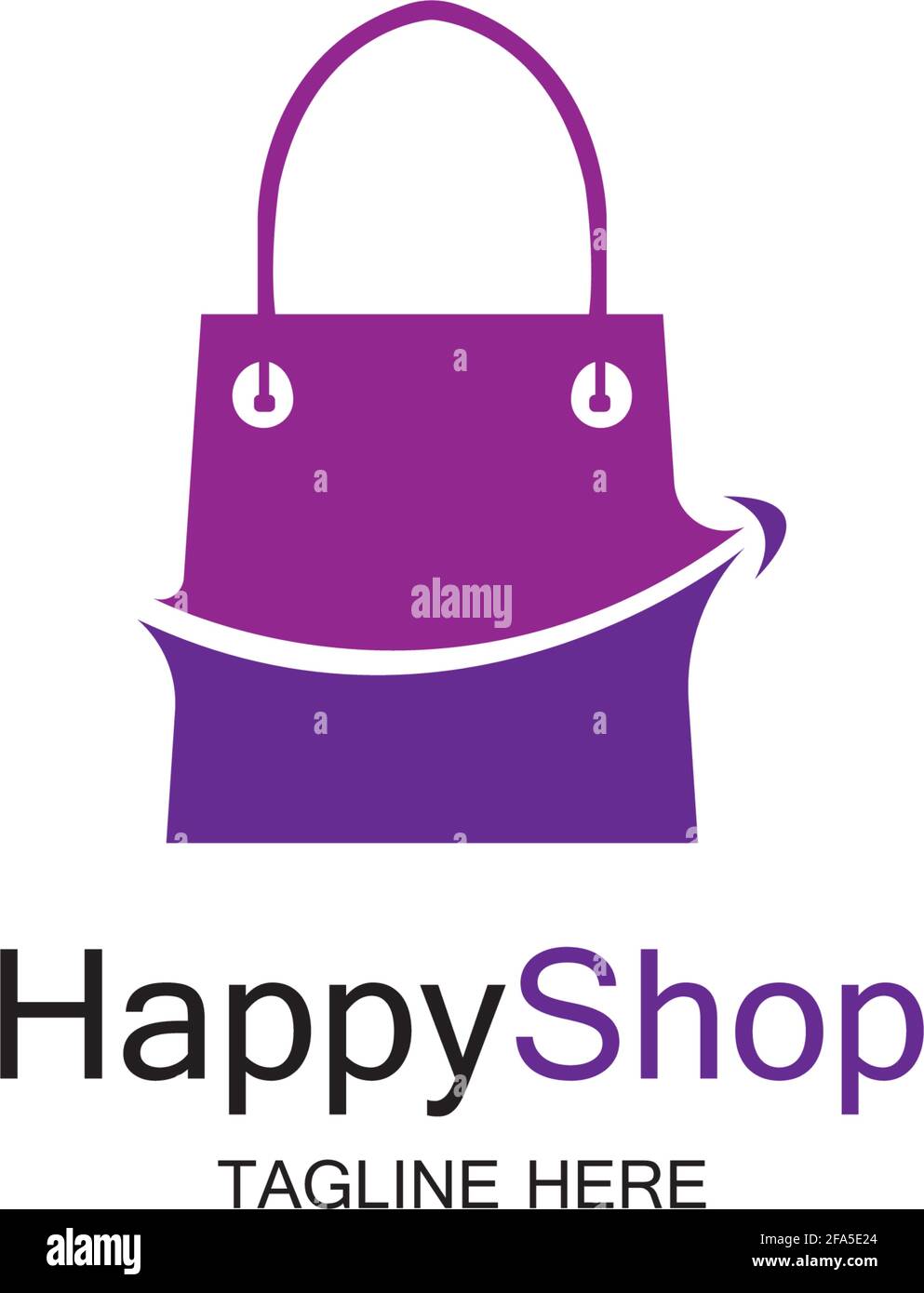 Happy Shop logo design template Stock Vector Image & Art - Alamy