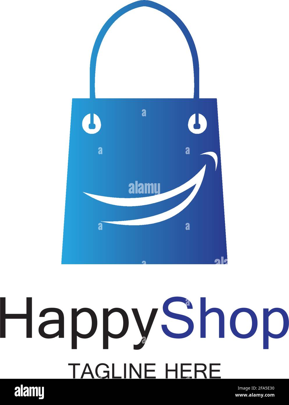 Happy Shop logo design template Stock Vector Image & Art - Alamy