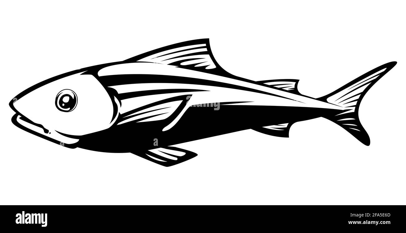 Drawing fish food on Stock Vector Images - Alamy