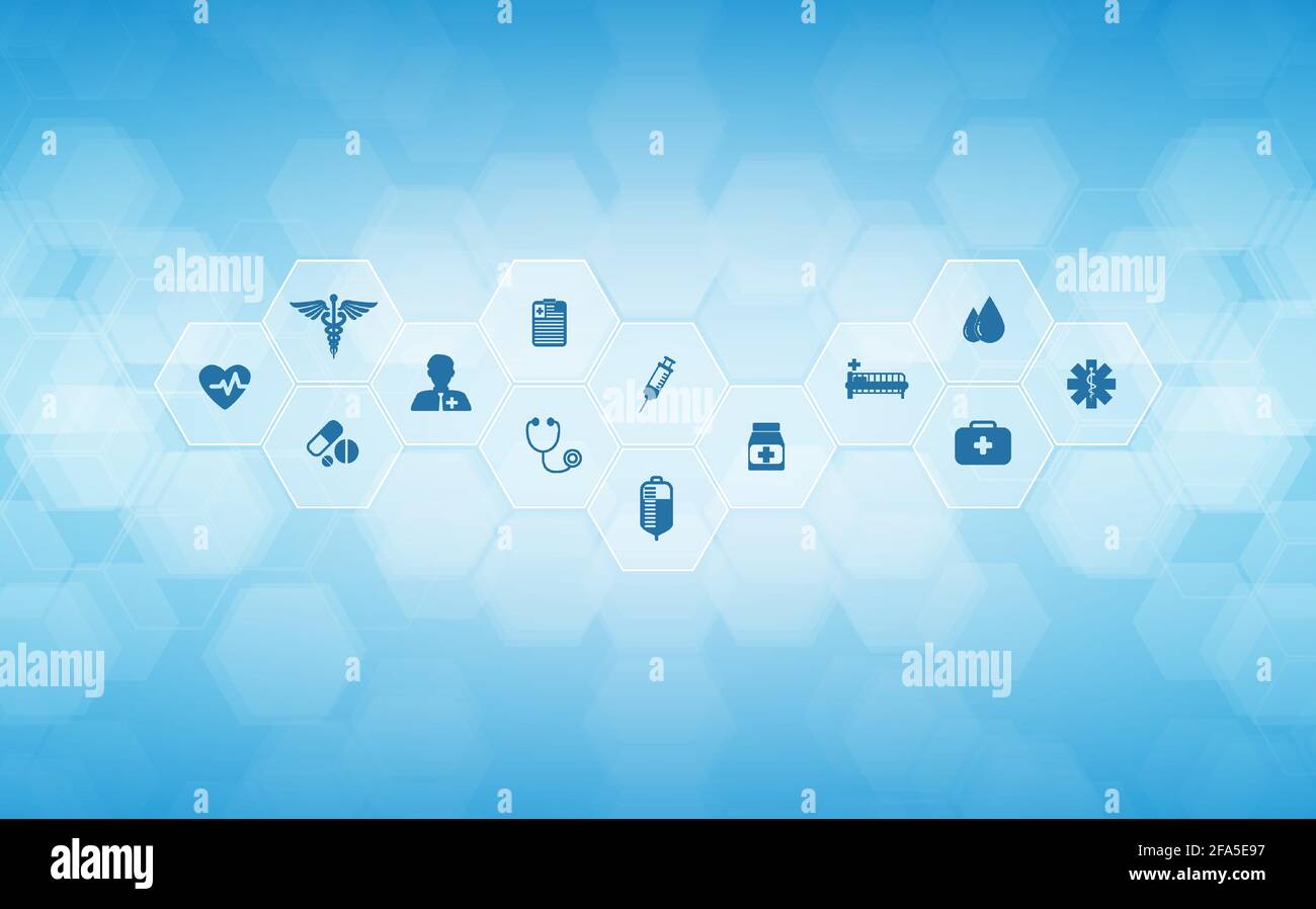 Medical background and icons to treat patients Stock Vector Image & Art ...