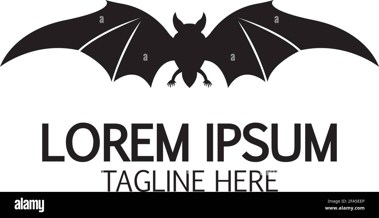 bat vector icon logo template illustration design Stock Vector Image ...
