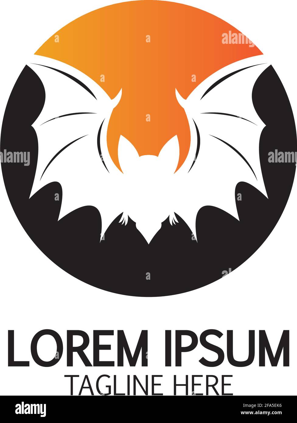 bat vector icon logo template illustration design Stock Vector Image ...