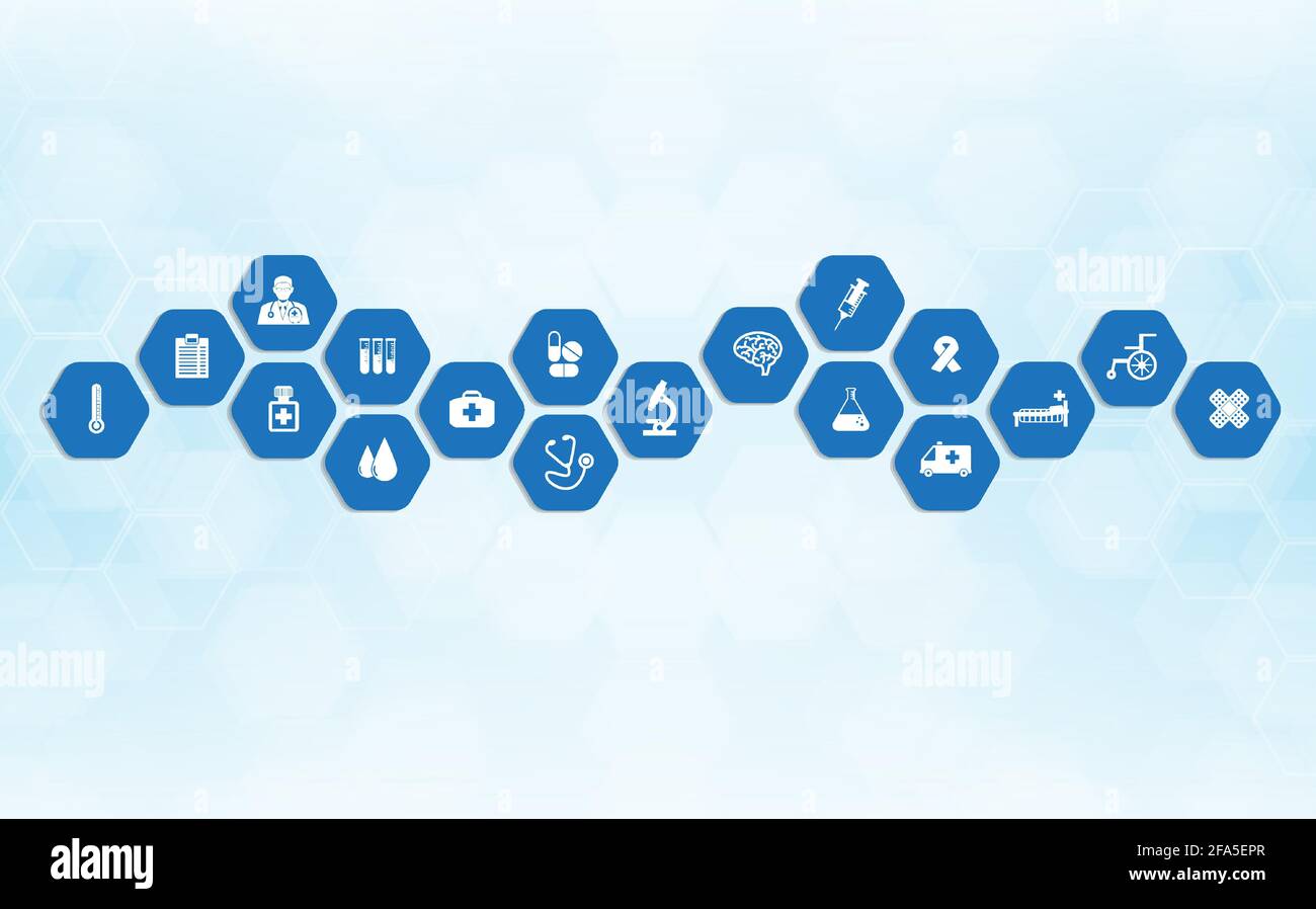 Medical background and icons to treat patients Stock Vector Image & Art ...