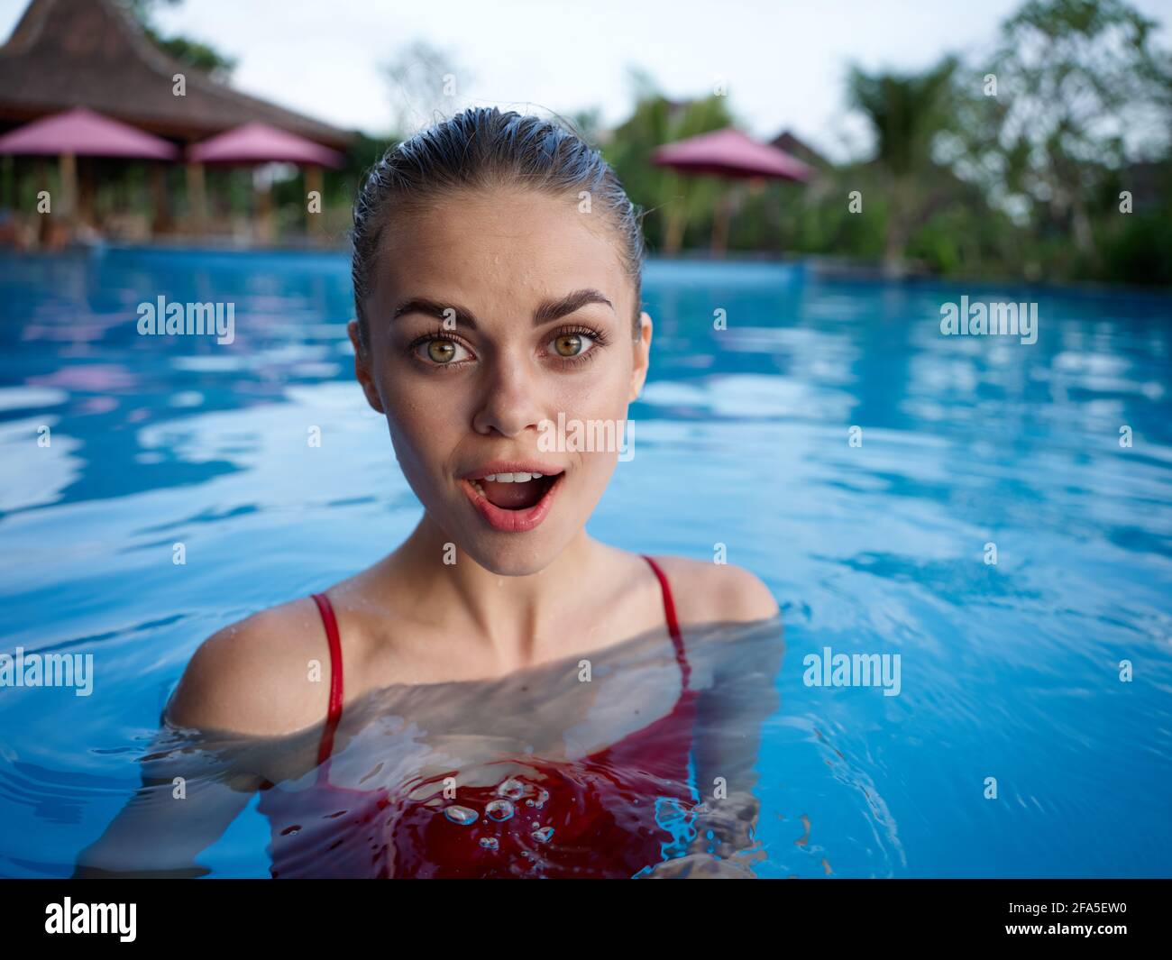 Swimsuit Palm Tree High Resolution Stock Photography and Images - Alamy