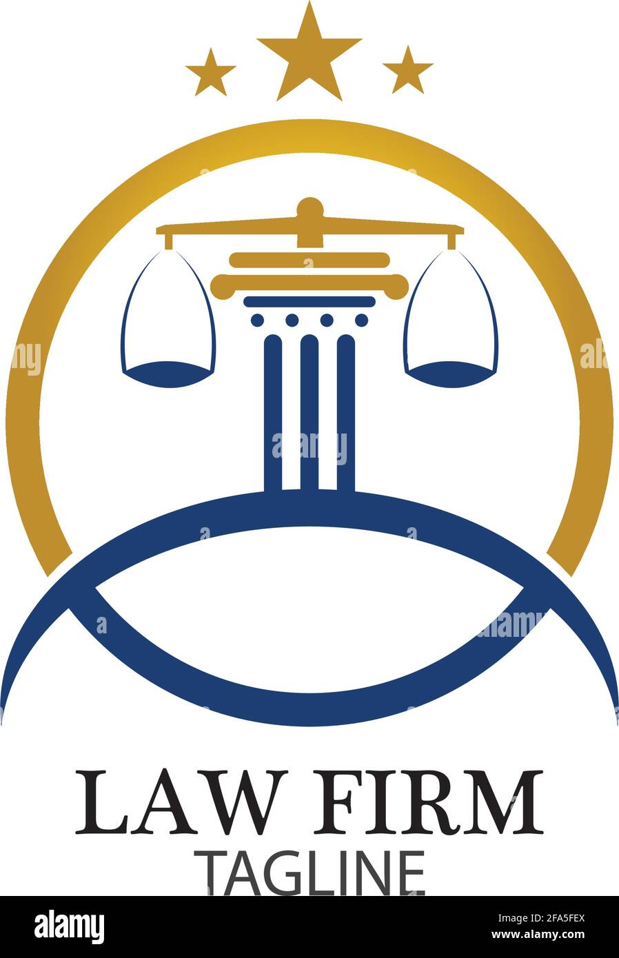 Law Firm logo and icon design template-vector Stock Vector Image & Art ...