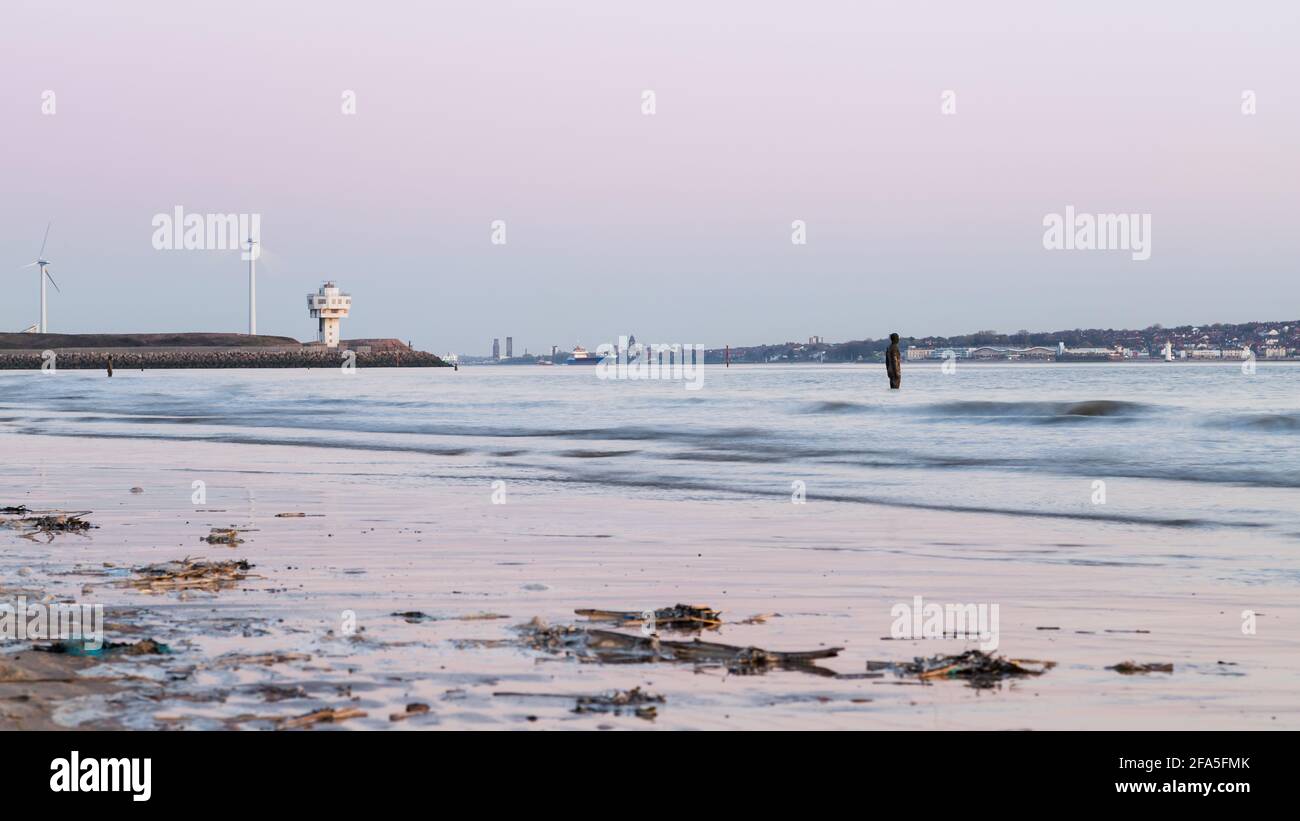 Iron Men which are part of Another Place, the art installation on ...