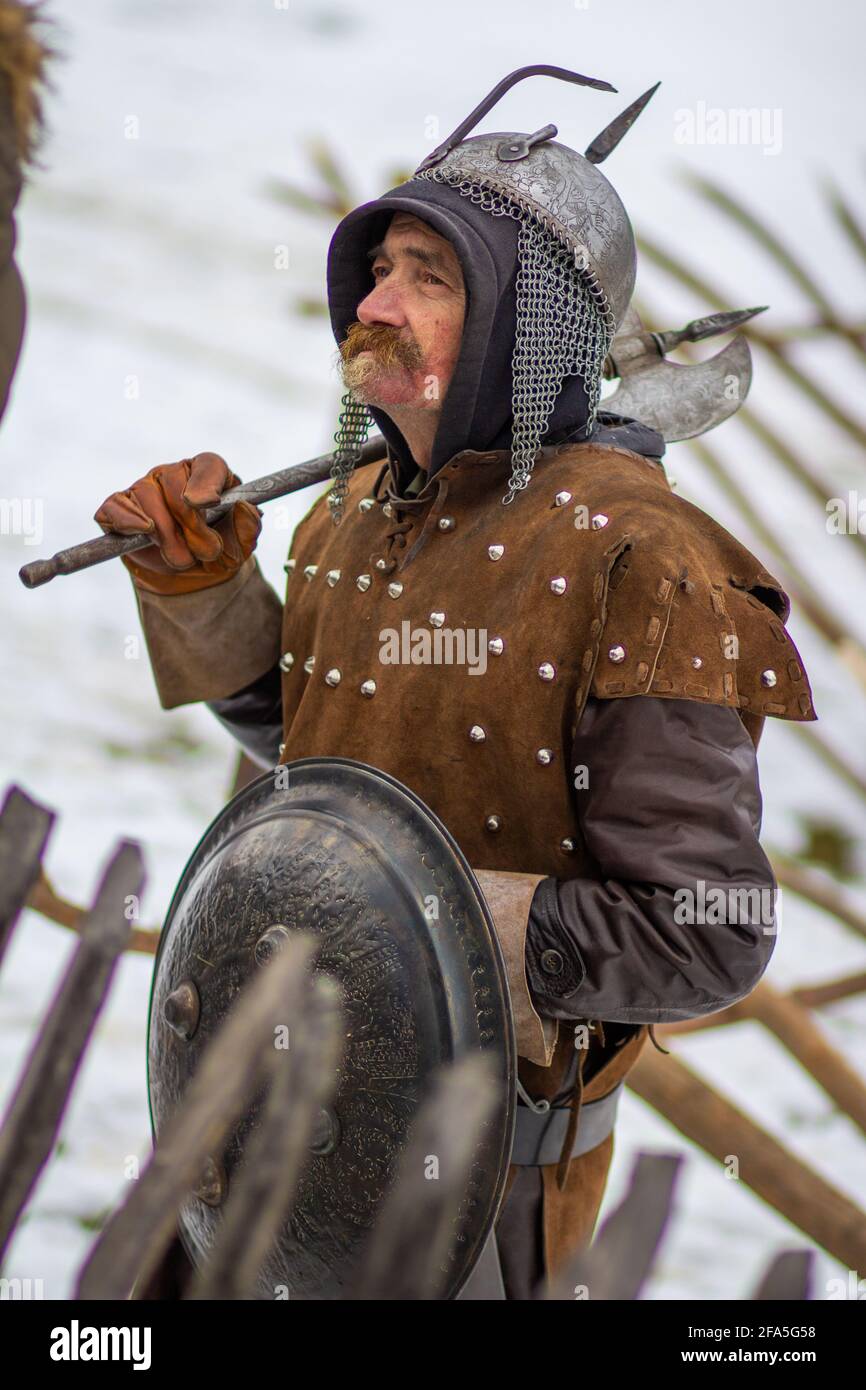 Medieval Soldier In Battle