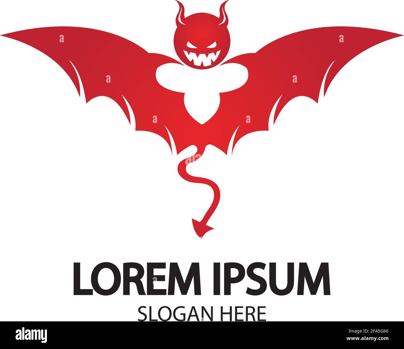 Devil logo vector icon template Stock Vector Image & Art - Alamy