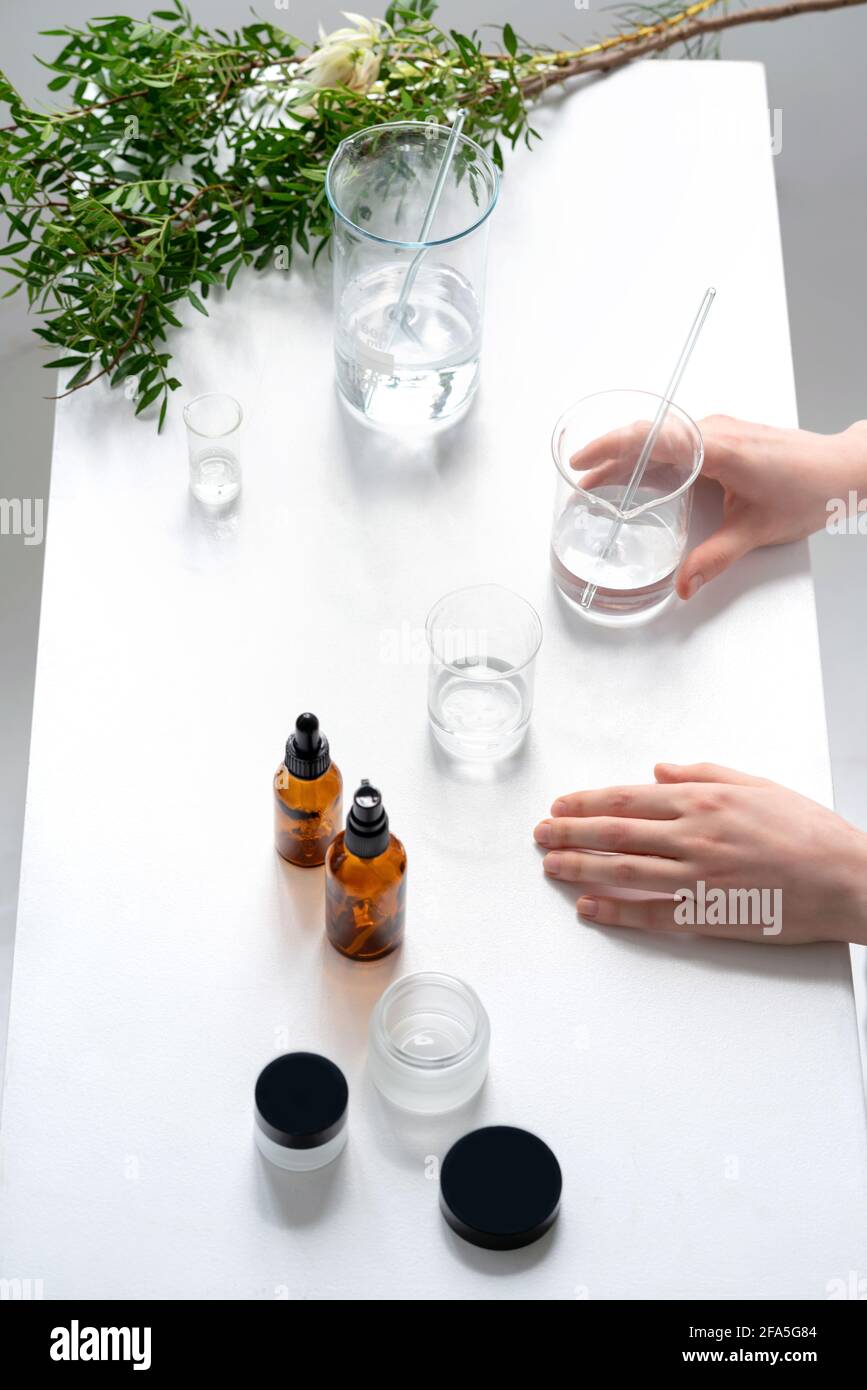 Beauty cosmetic research and development concept Stock Photo - Alamy