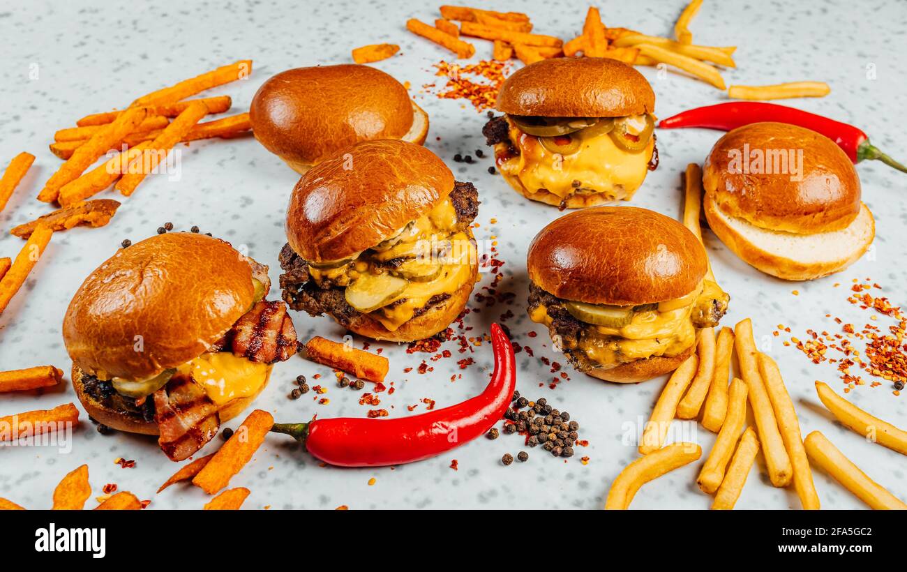 Smash Burger High Resolution Stock Photography and Images - Alamy
