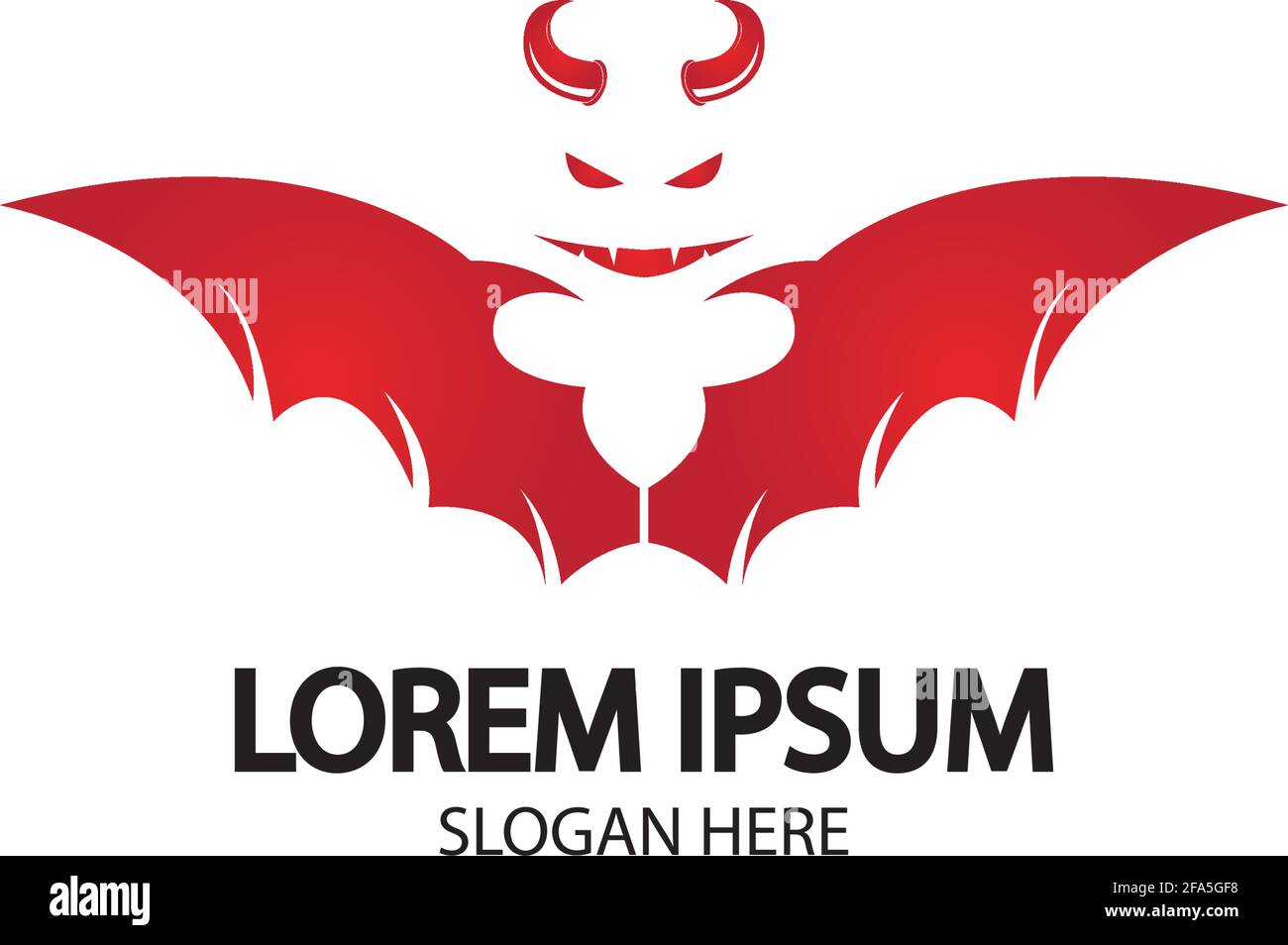 Devil logo vector icon template Stock Vector Image & Art - Alamy